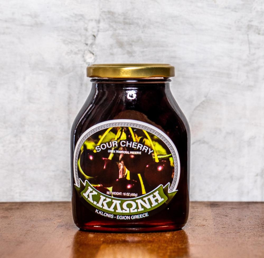 Greek Sour Cherry Preserve K.Klonis | The Greek Online